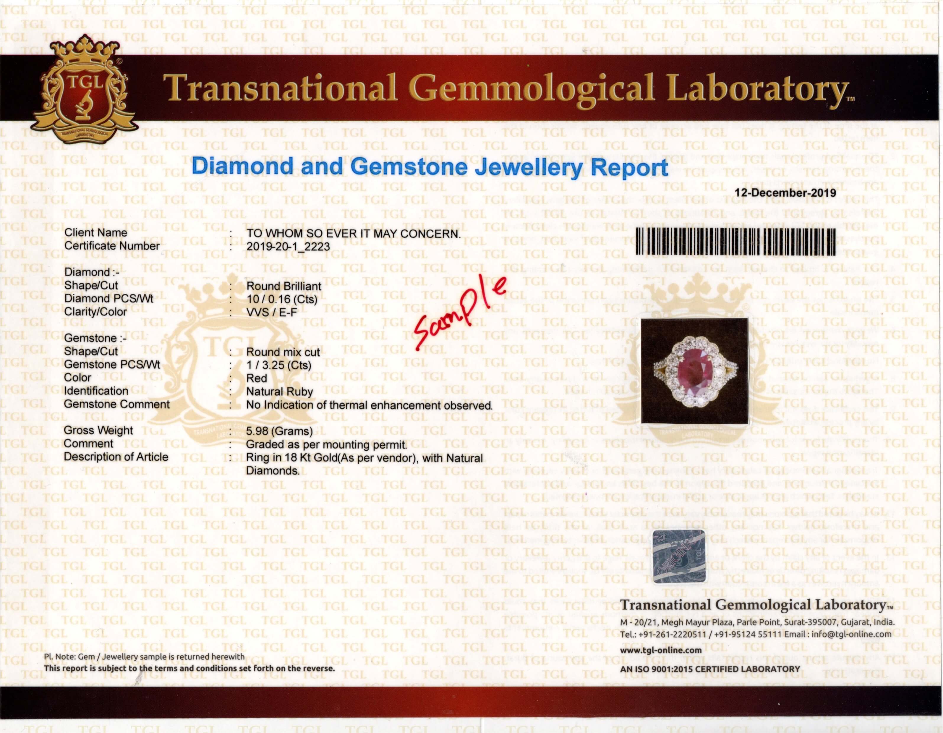 Transnational Gemmological Laboratory